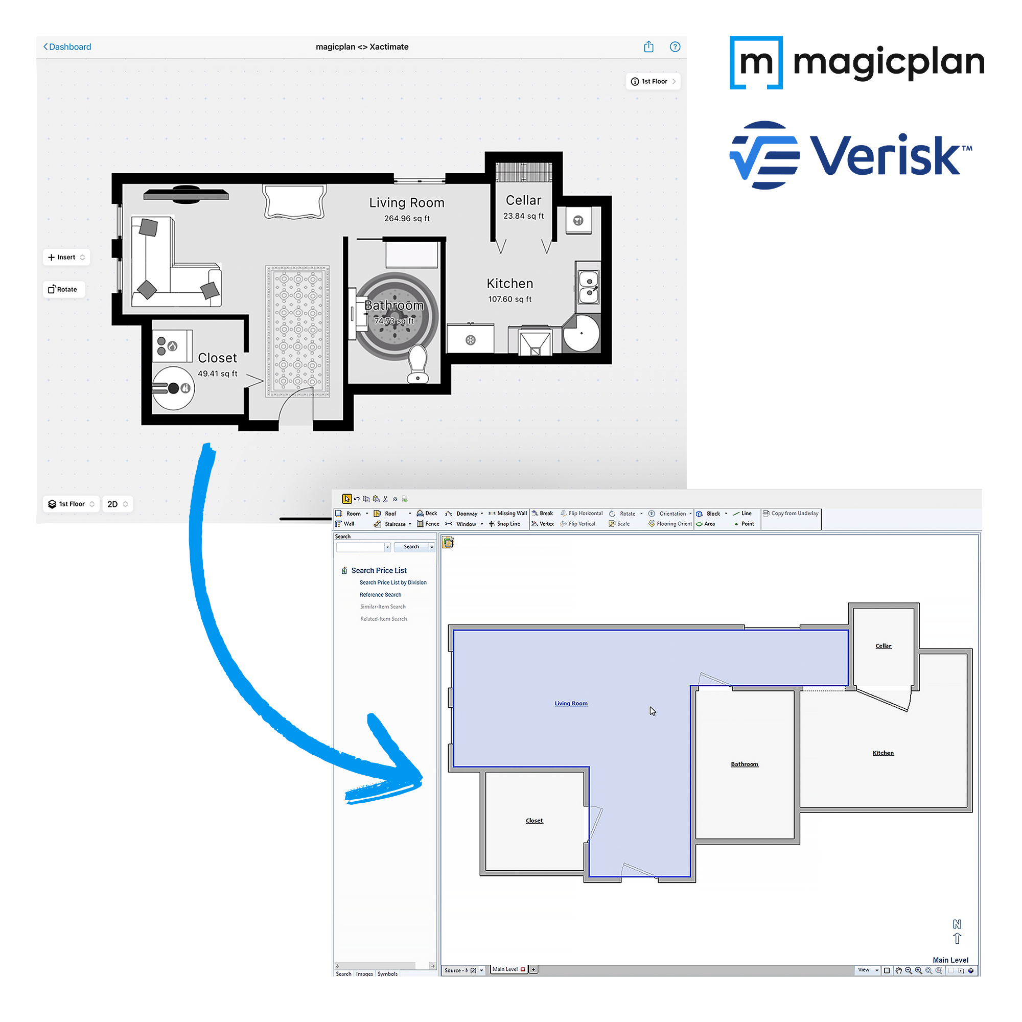 magicplan l Xactimate® Integration